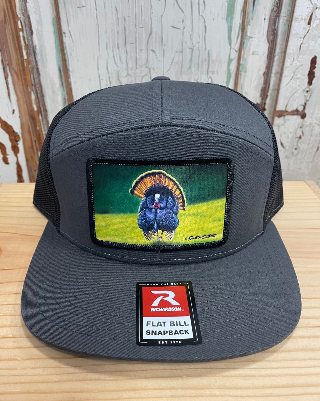 Full Strut Turkey Patch 7 Panel Trucker Hat Snap Back Richardson 168 - Etsy