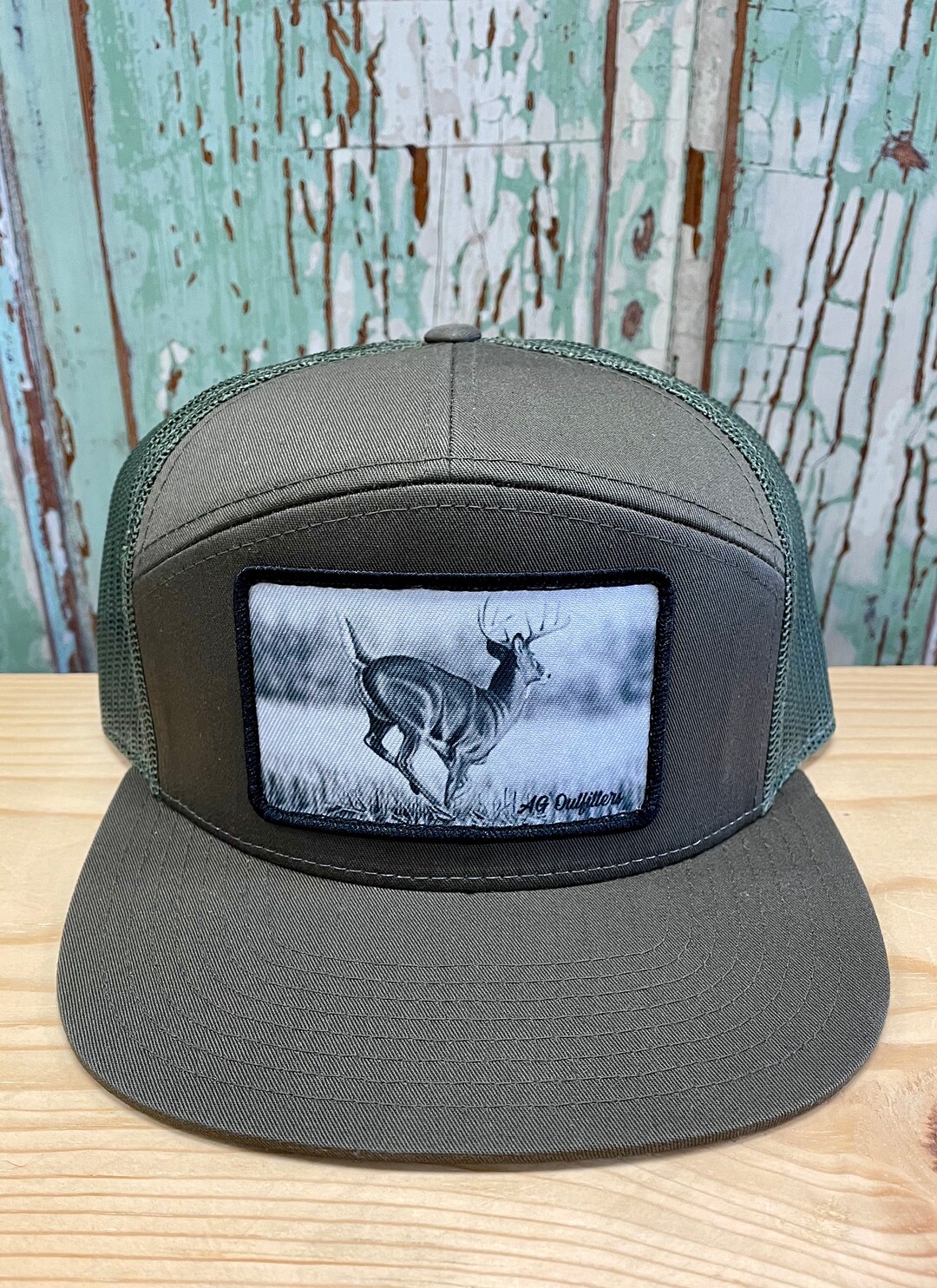 Running Deer Patch 7 Panel Trucker Hat Snap Back Richardson 168 - Etsy