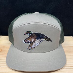 Flying Wood Duck Patch 7 Panel Trucker Hat Snap Back Richardson 168 - Etsy