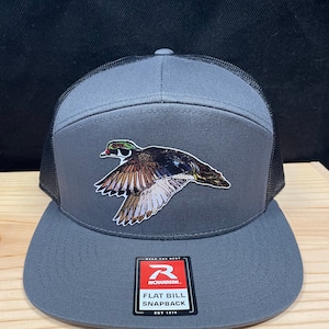 Flying Wood Duck Patch 7 Panel Trucker Hat Snap Back Richardson 168 - Etsy