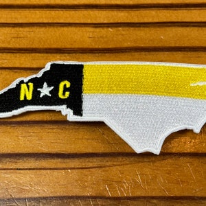 North Carolina State Flag Patch 4.20"l X 2.25"h - Etsy