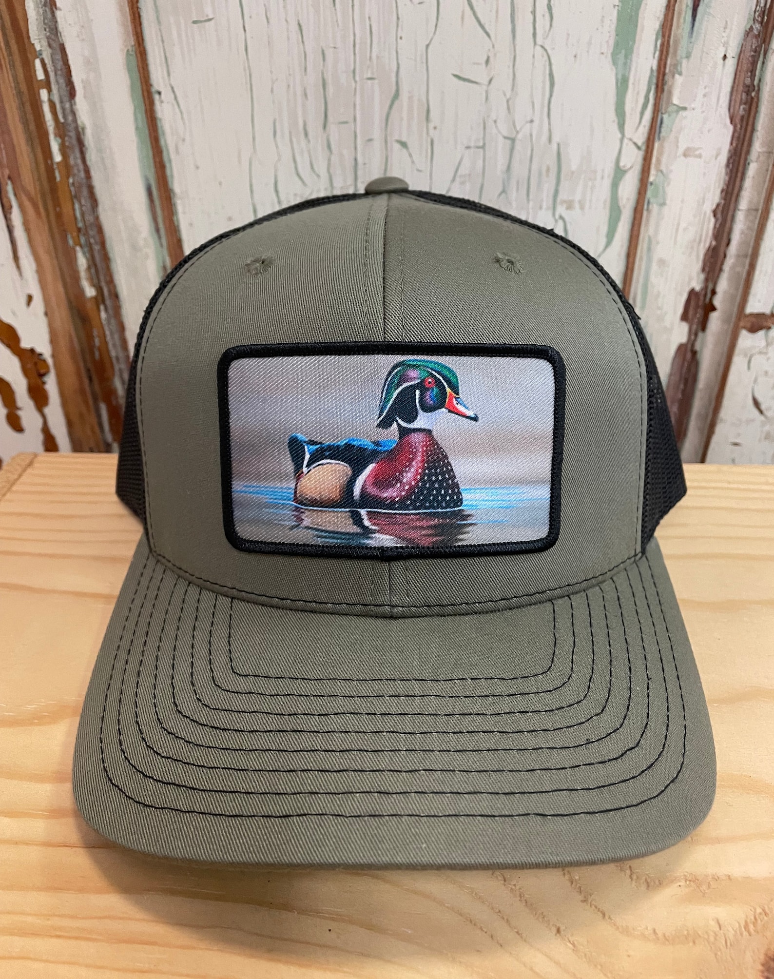 Wood Duck Patch Trucker Hat Richardson 112 Loden/black - Etsy
