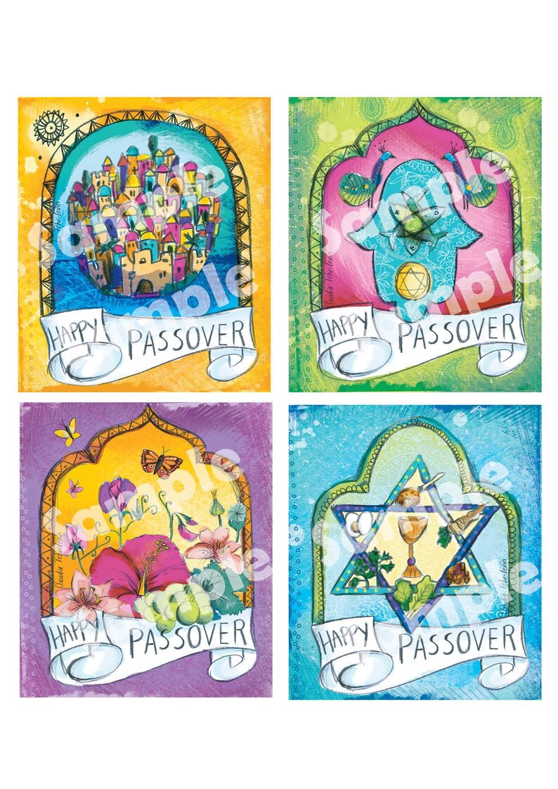 Passover Wine Labels, Set of 4, Print This PDF, Personalize Your ...