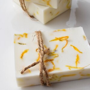Marigold Sunshine Soap, Goat Milk Soap, Calendula Flower, Handmade Soap ...