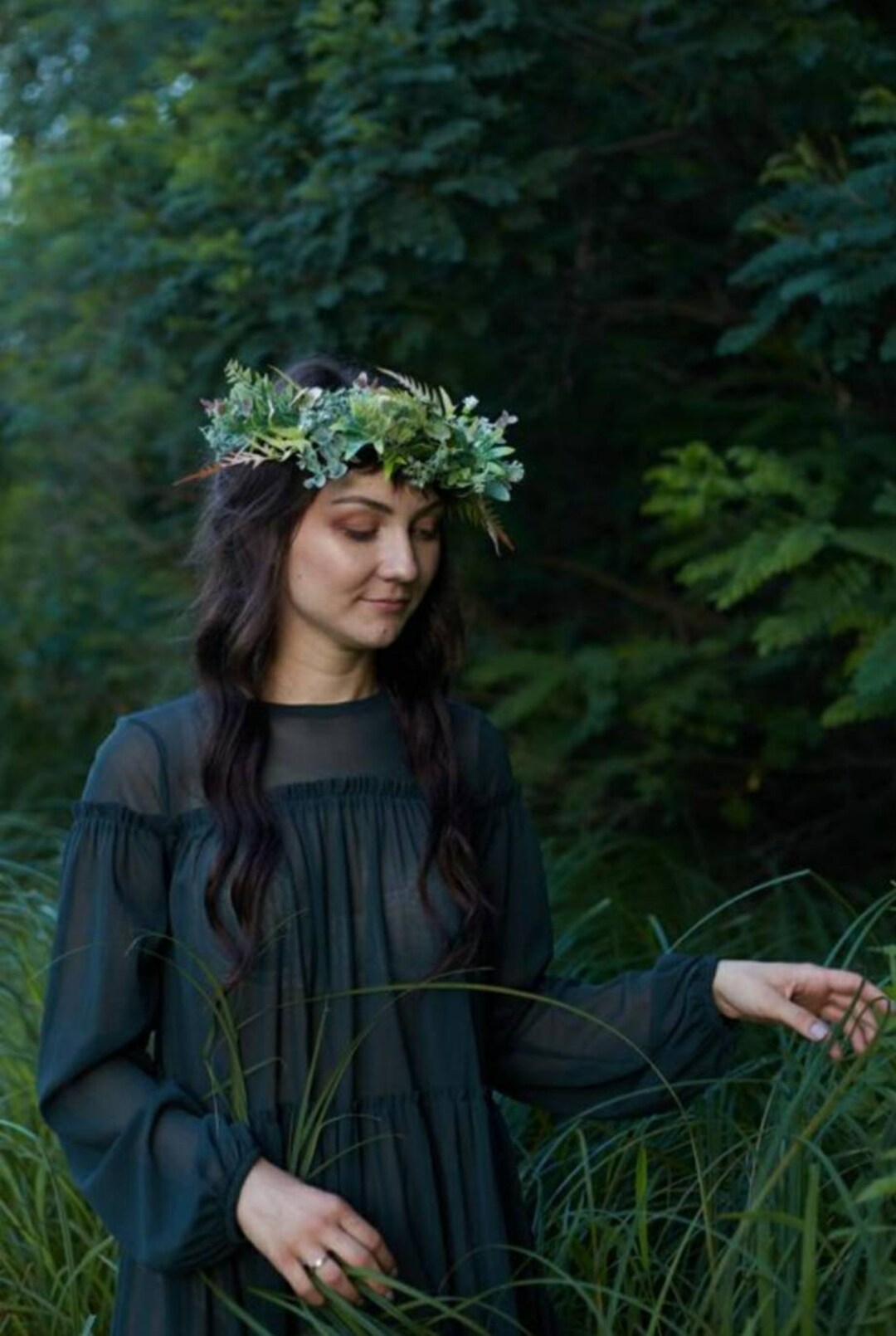 Greenery Crown, Greenery Halo, Greenery Floral Crown, Greenery Headband ...