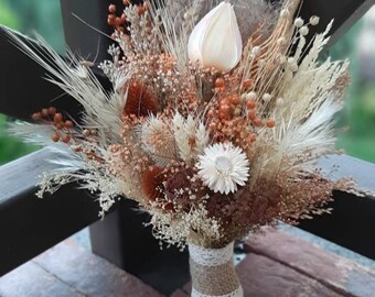 Rust Bridal Bouquet - Etsy