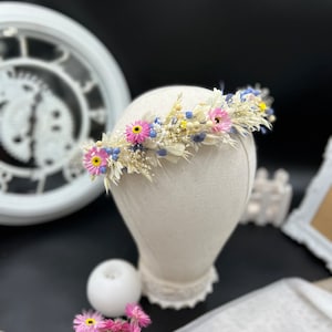 Daisy & Wildflower Flower Crown - Wildflower Hair Wreath - Flower Girl ...