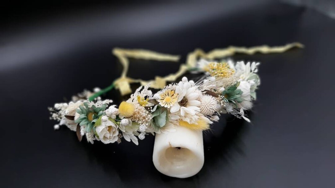 Dried Flower Crown Ivory Flower Crown Mommy and Me Flower - Etsy