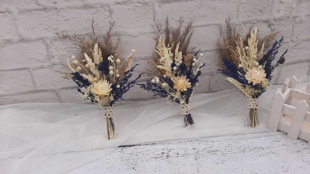 Navy Flower Arrangement - Etsy