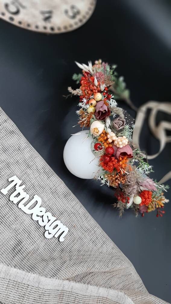 Flower Crown Hat for Boho Wedding, Wedding Flower Crown, Flower Girl ...