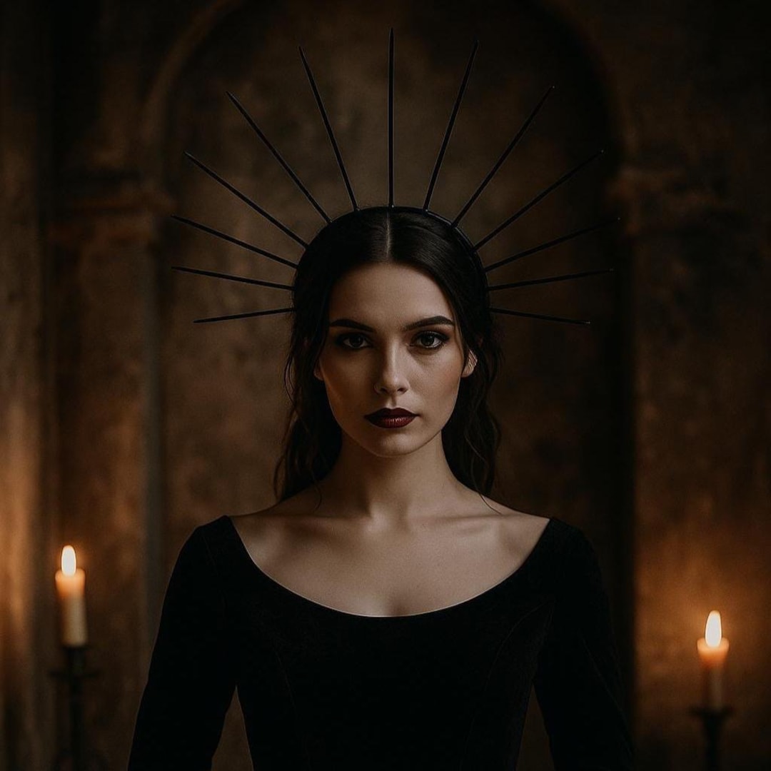Halo Crown Base – Black Zip Tie Headpiece Frame | DIY Sunburst Halo ...