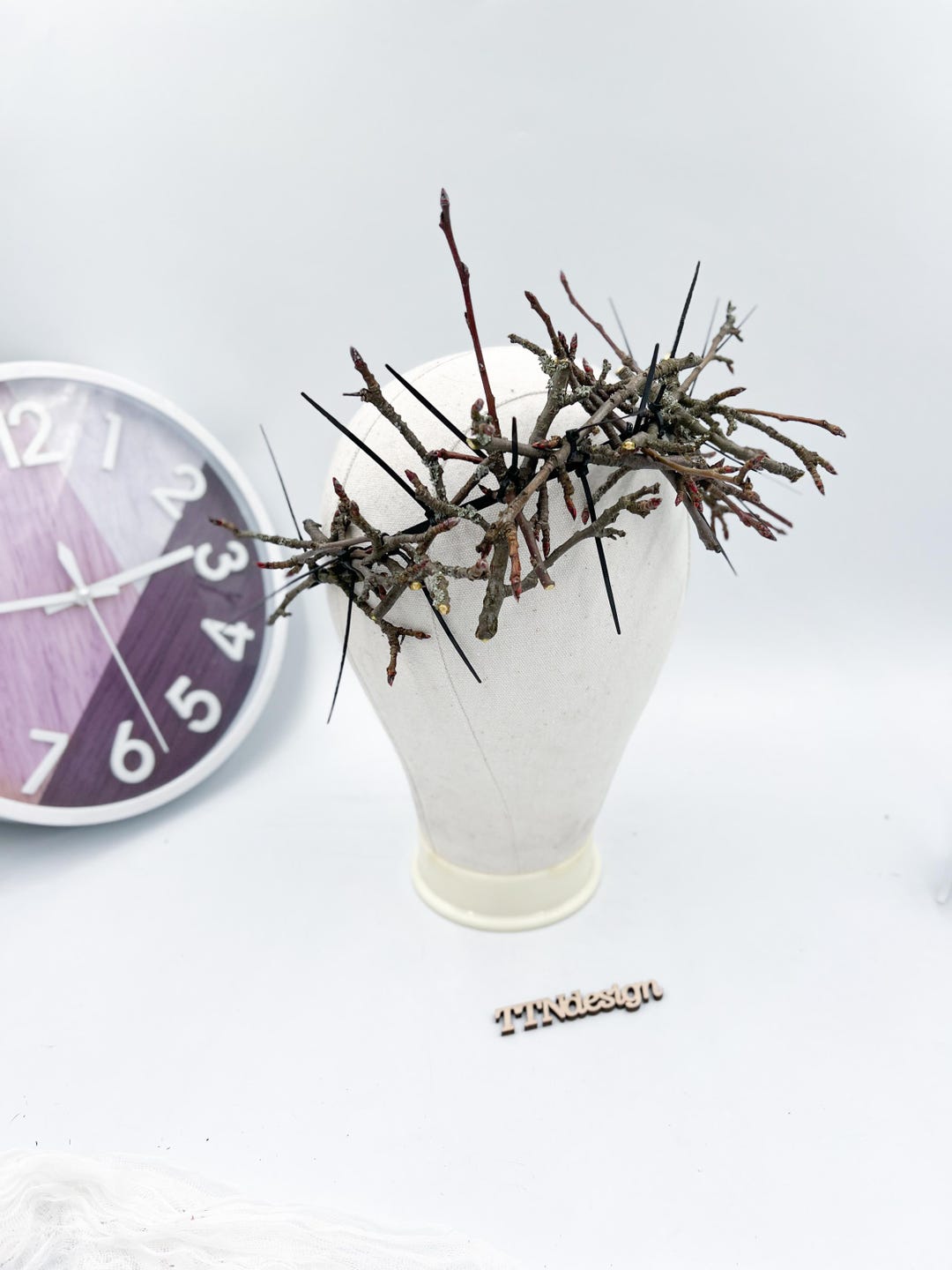 Gothic Thorn Crown, Natural Branch Headpiece, Dark Fantasy Costume ...