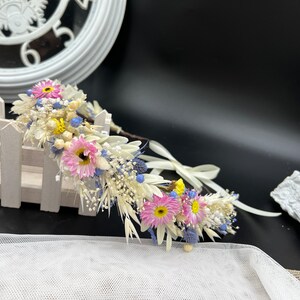 Daisy & Wildflower Flower Crown - Wildflower Hair Wreath - Flower Girl ...