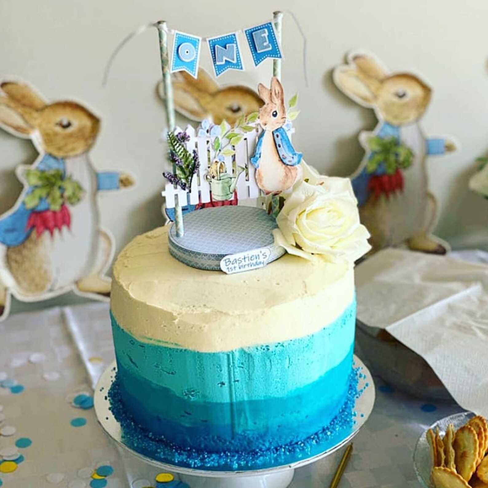 Peter Rabbit Cake Topper Personalised Peter Rabbit Birthday | Etsy