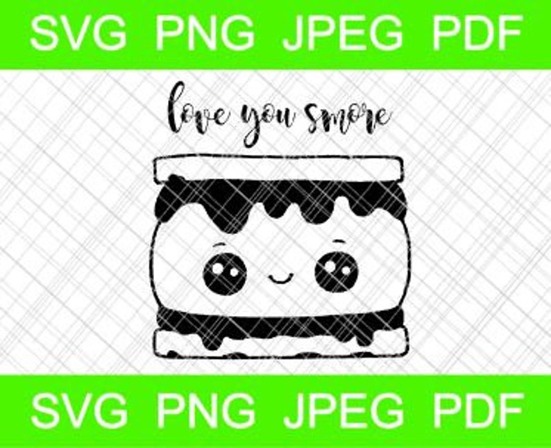 Love You Smore Svg Cut File Circut Silhouette S'mores Funny Valentine ...