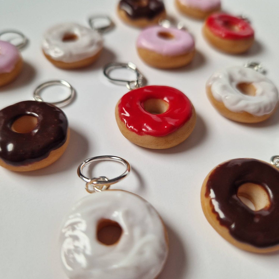 Handmade Polymer Clay Doughnut Stitch Markers for Crochet or Knitting ...