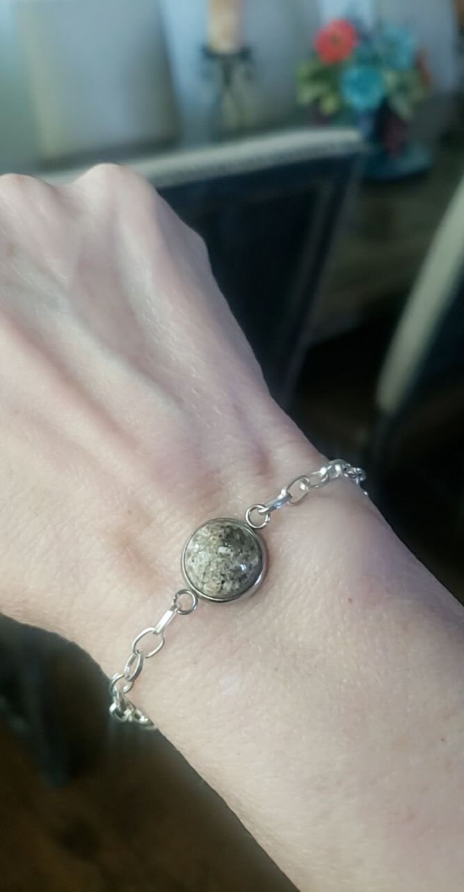 Adjustable Silver Bracelet Custom Made With Your Dried Flowers - Etsy