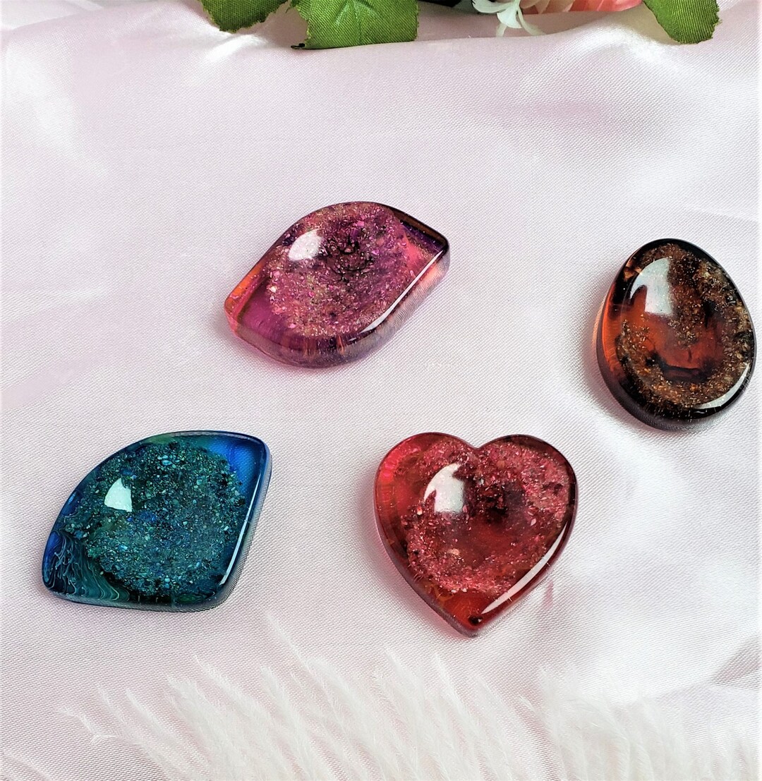 Worry Stone Made With Cremation Ashes, Choose From 4 Colors and 4 ...