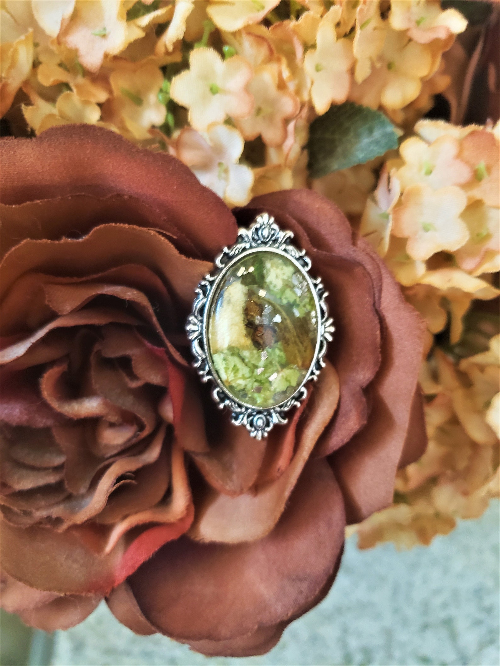 NEW Adjustable Scroll Design KEEPSAKE Ring Custom Made With - Etsy