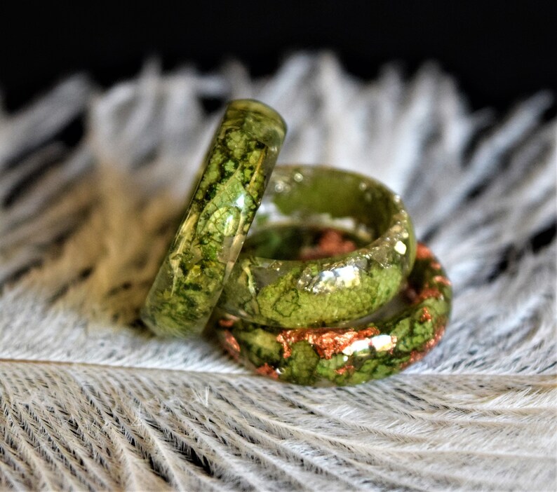 Resin Ring With Dried Real Sage Leaves Cleansing Wise - Etsy