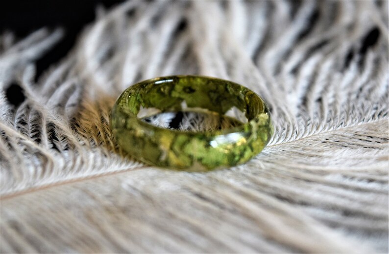 Resin Ring with Dried Real Sage Leaves Cleansing Wise | Etsy