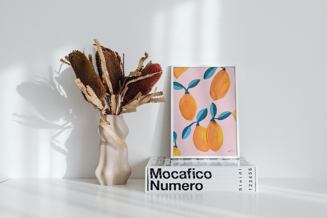 Original Mango Wall Art, Fruity Wall Art, Tropical Fruit Art, Digital ...