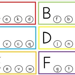Alphabet Matching Game, Upper and Lowercase Alphabet Clip Card Matching ...