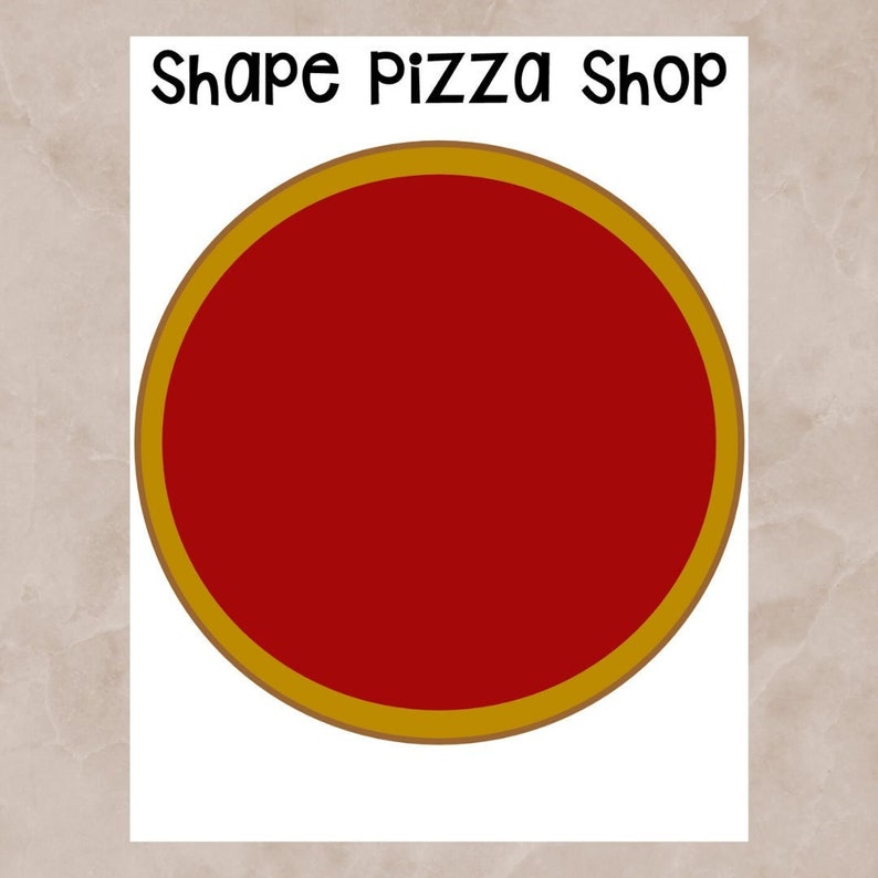 Shape Pizza Printable Activity, Shape Learning Game, Printable Shape ...