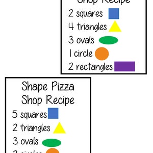 Shape Pizza Printable Activity, Shape Learning Game, Printable Shape ...