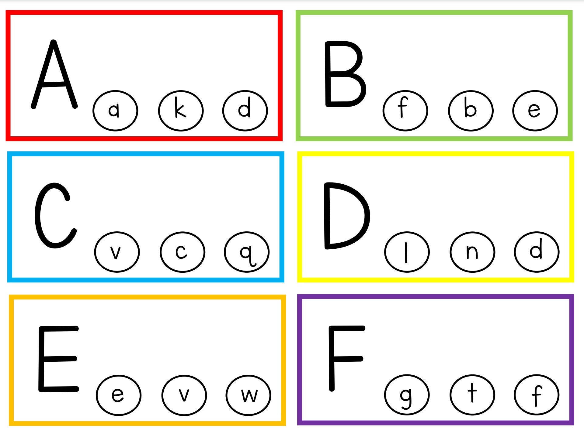 Alphabet Matching Game, Upper and Lowercase Alphabet Clip Card Matching ...