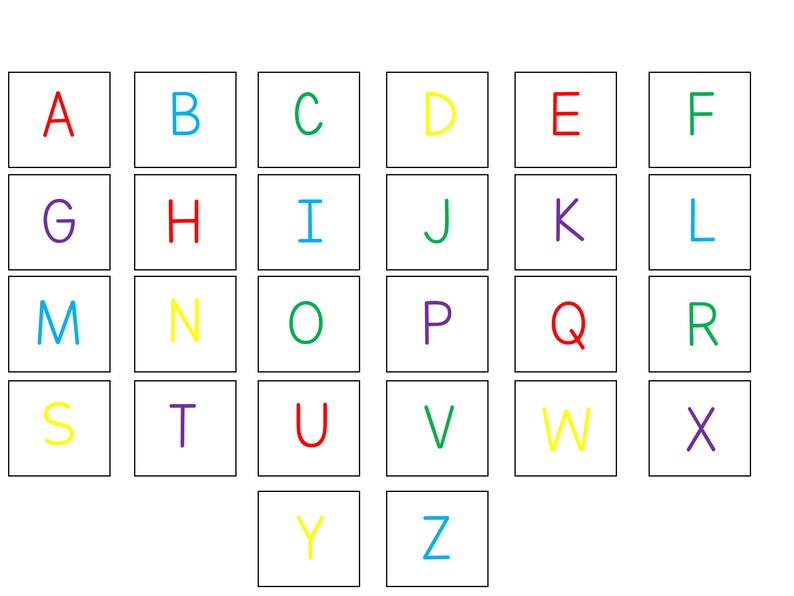 Alphabet Match Cards, Alphabet Game, Preschool Alphabet Activity ...