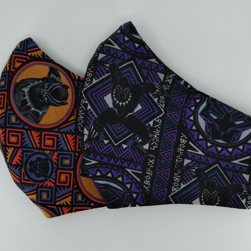 Black Panther Face Mask - Etsy