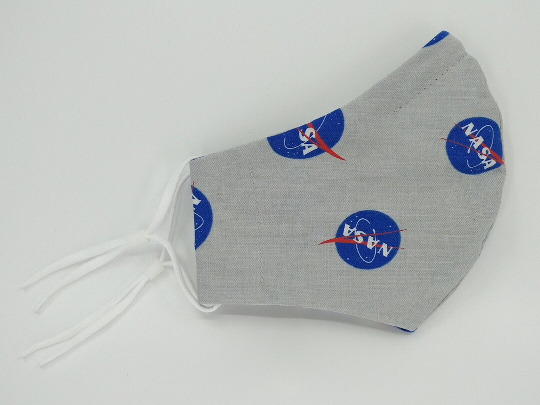 NASA Cotton Face Masks with Filter Pocket & Nose Strip - Etsy.de