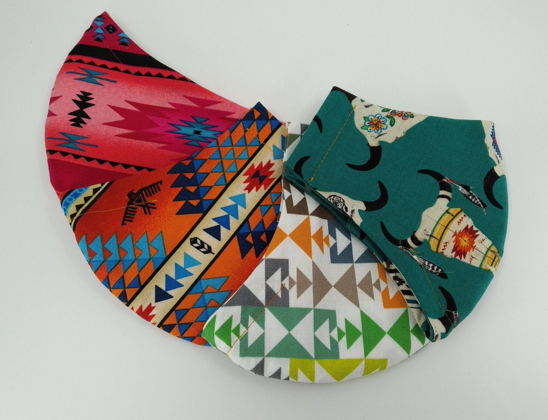 Native Heritage Fabric Face Masks With Filter Pocket & Nose Strip - Etsy