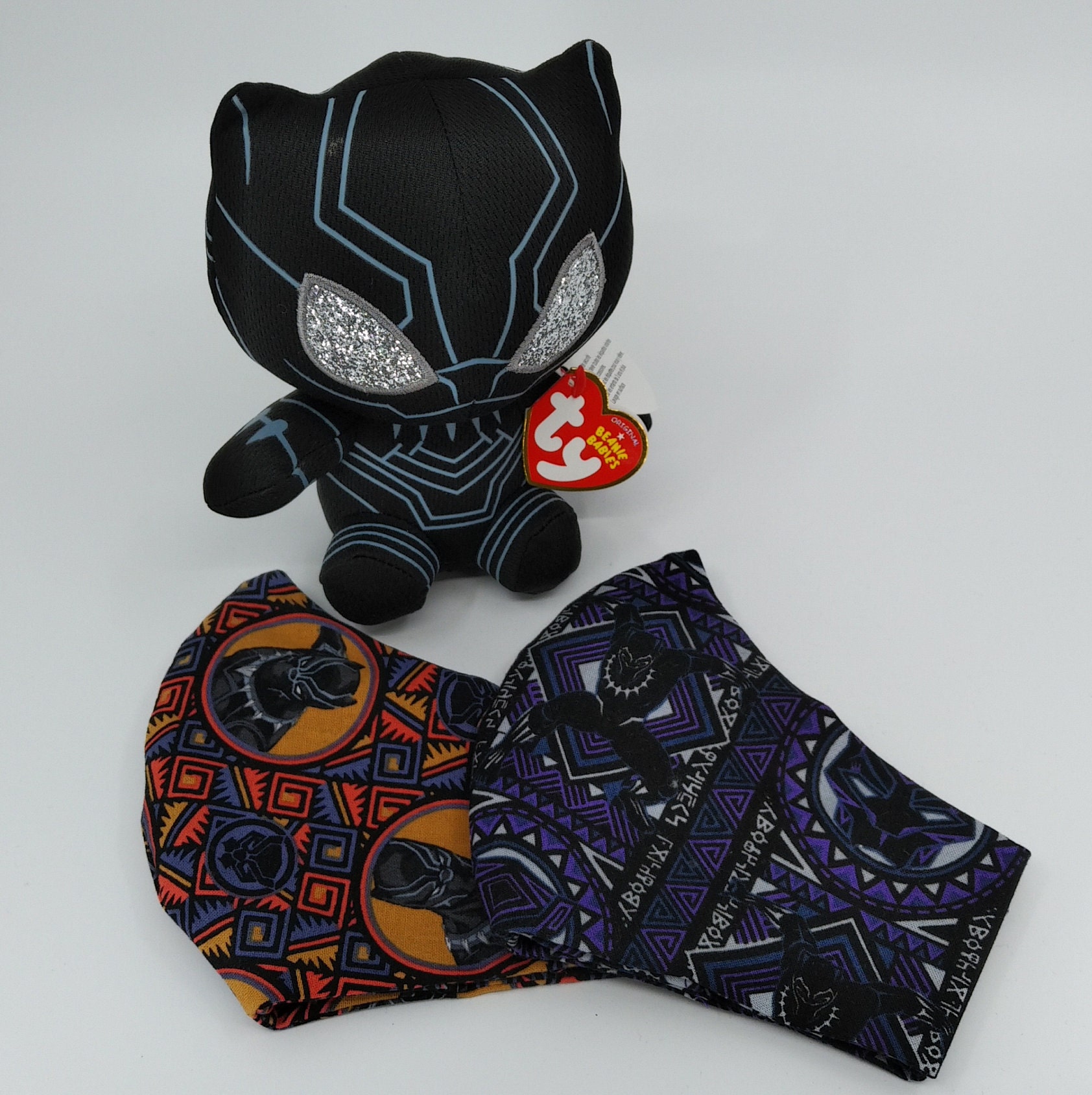 Black Panther Wakanda Forever Face Masks With Filter Pocket and Nose ...