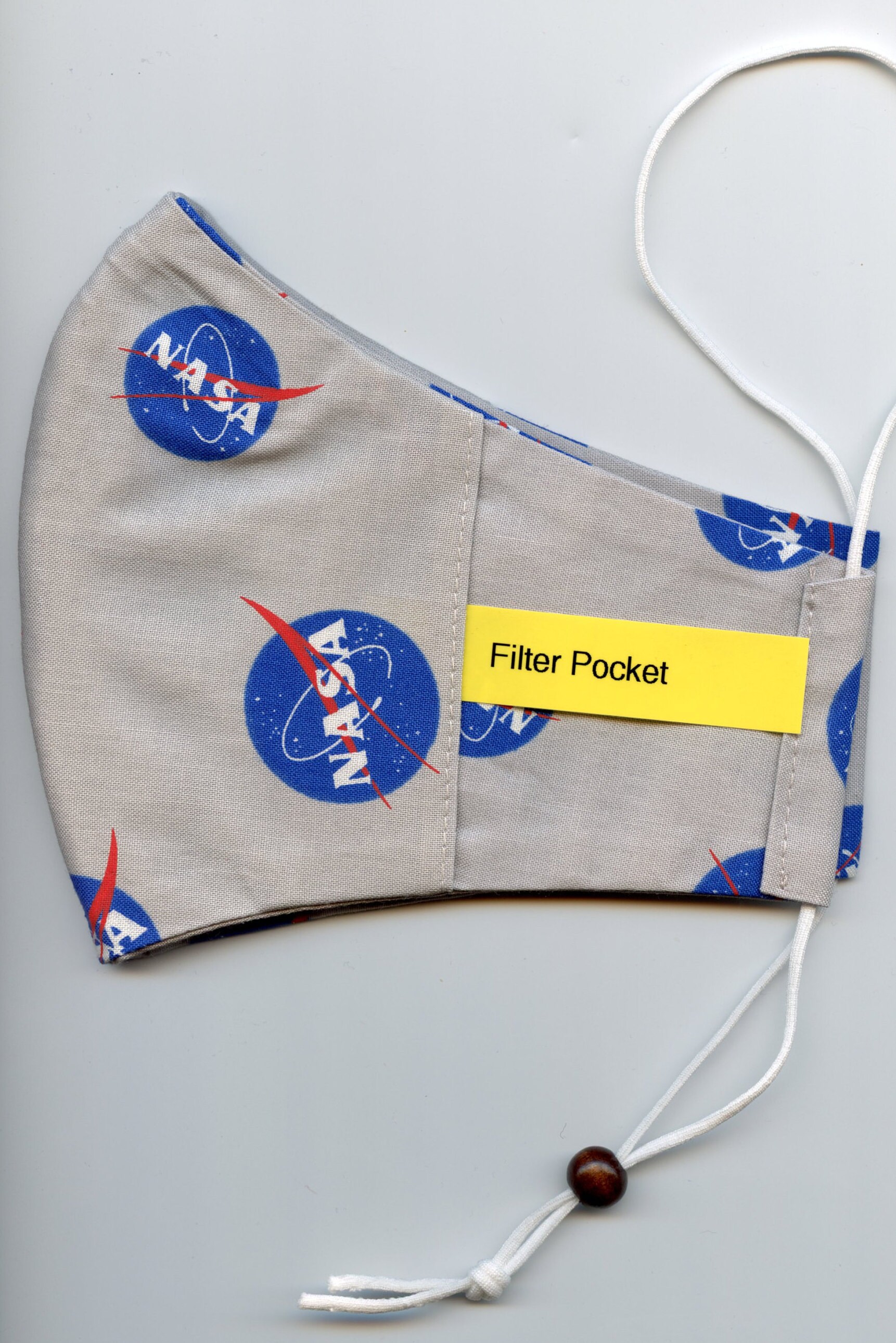 NASA Cotton Face Masks with Filter Pocket & Nose Strip - Etsy.de