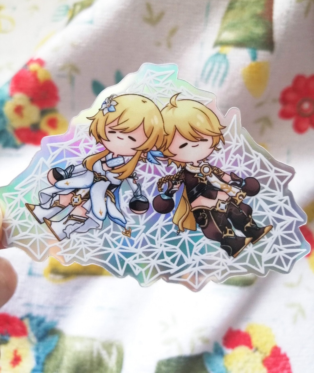 Genshin Impact Lumine Aether Holographic Waterproof Weatherproof ...