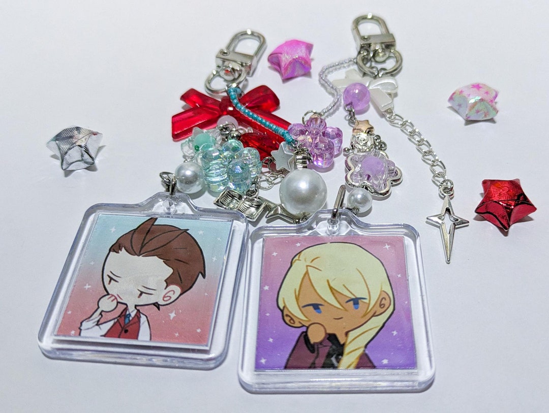 Ace Attorney Apollo Justice Beaded Keychain - Etsy