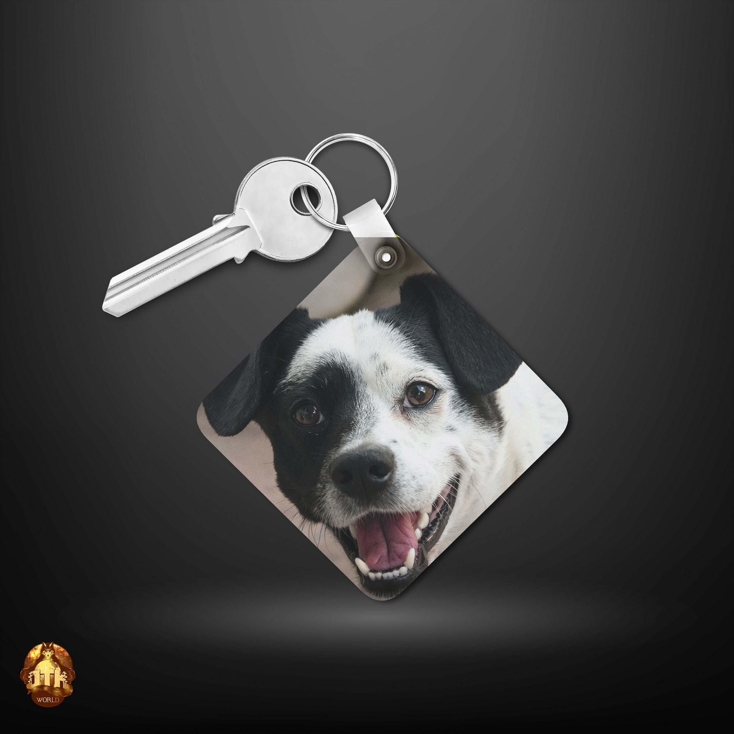 Custom Square Keychain Personalized Photo Keychains Double - Etsy