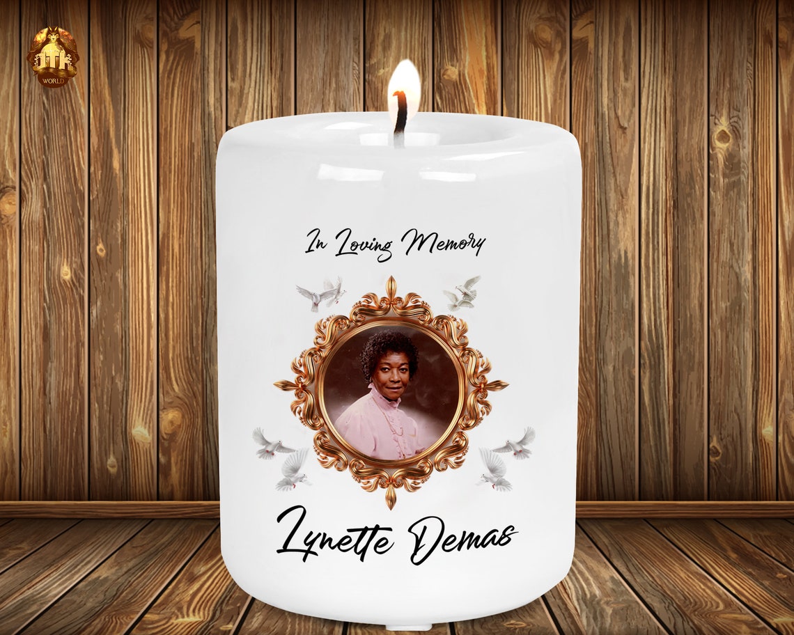 Vela personalizada en la memoria amorosa Vela conmemorativa - Etsy España