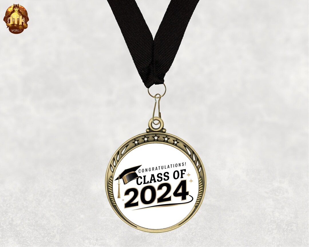 Congratulations Class of 2024 Grad Medal - Customizable, Memorable ...