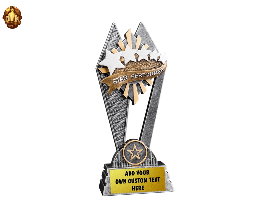 Custom 8" Star Performer Trophy - Personalized Performing Arts Award ...