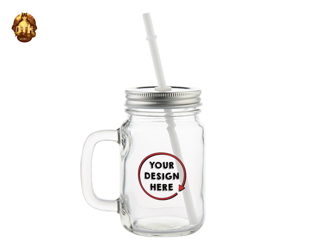 Custom Printed 12oz Mason Jars Personalized Clear Mason Jar Full Color ...