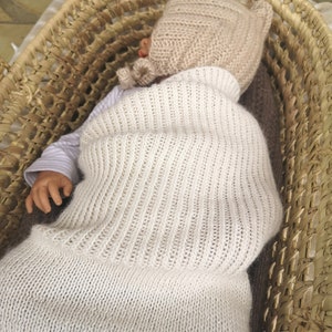 Knitting Pattern Baby Swaddle Wrap - Etsy