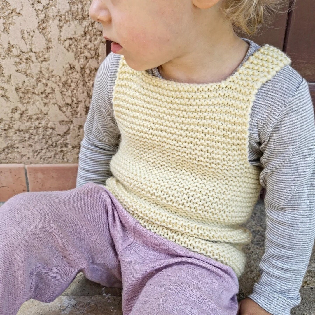 Knitting Pattern Slipover for Baby and Children / Sleeveless Pullover ...