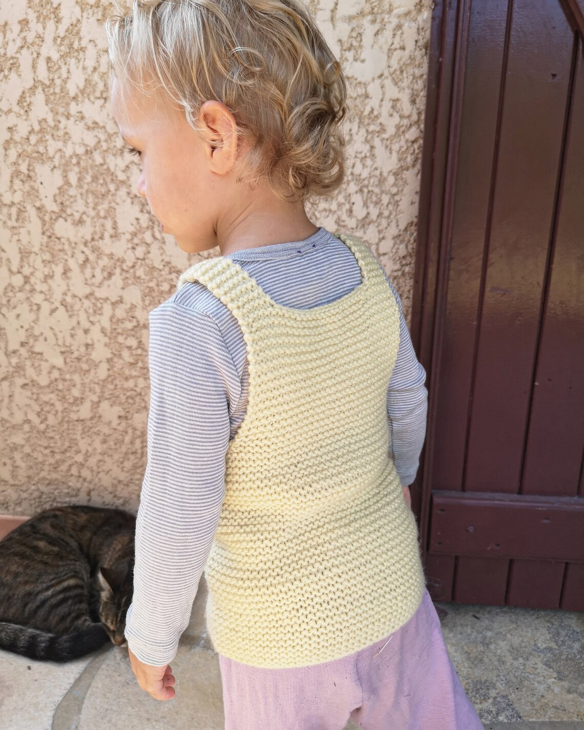 Knitting Pattern Slipover for Baby and Children / Sleeveless Tanktop ...