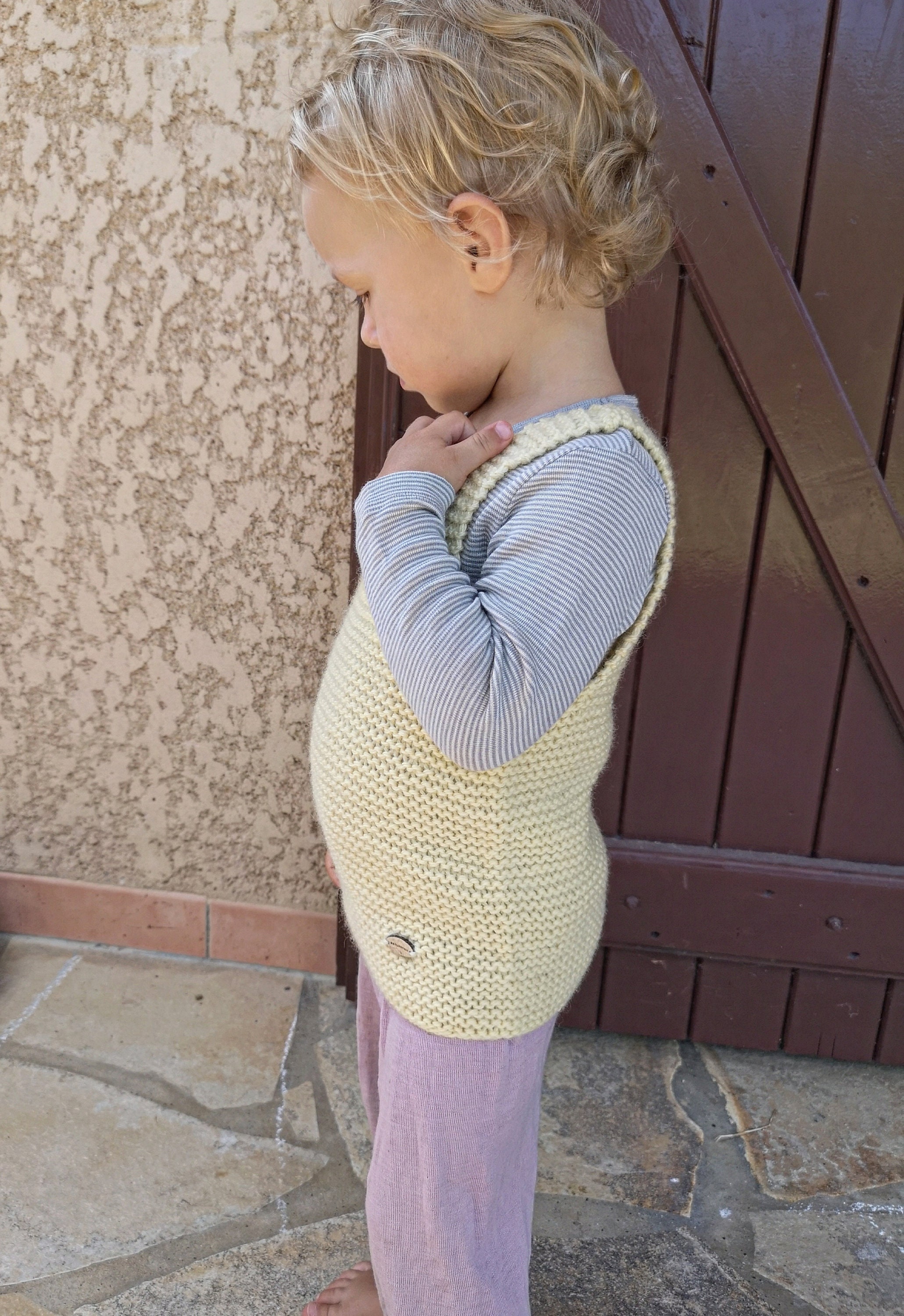 Knitting Pattern Slipover for Baby and Children / Sleeveless Tanktop ...