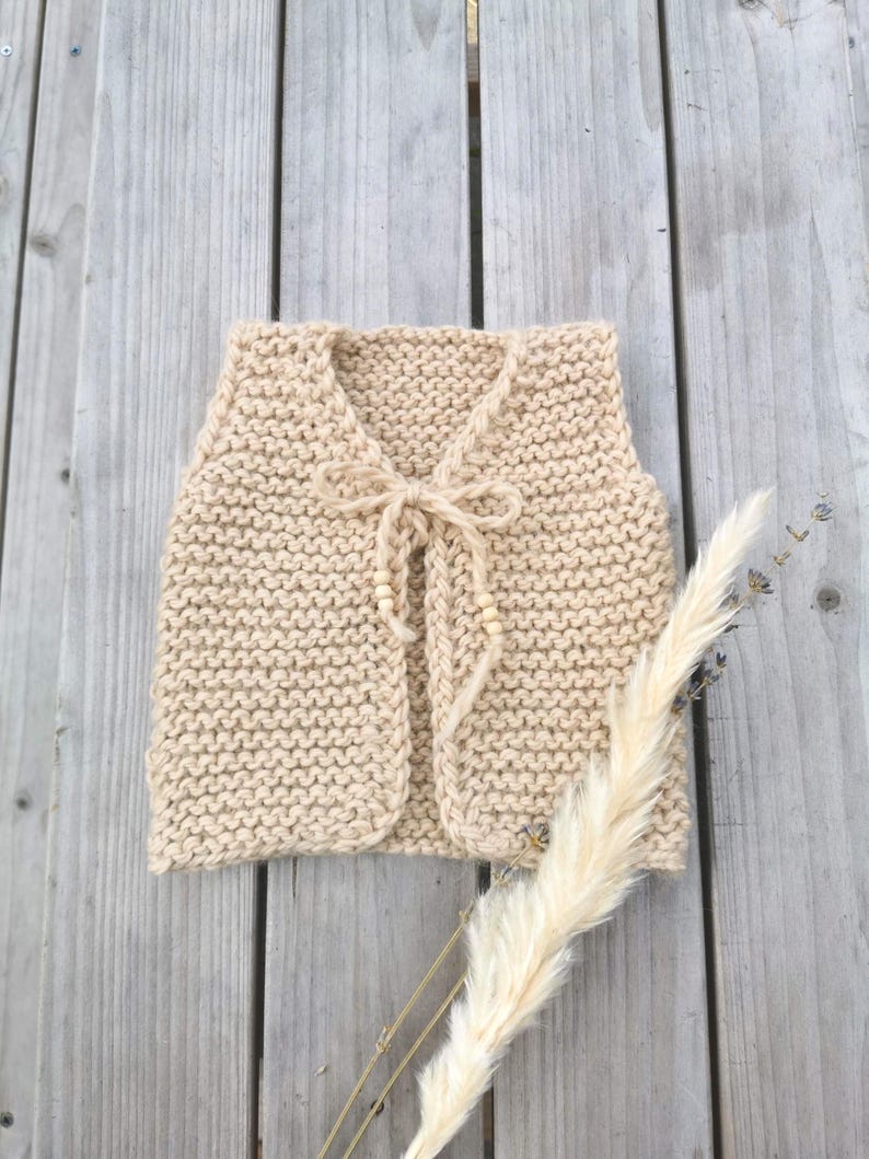 Baby Vest Knitting Pattern in Chunky Knit | Kids Vest | Toddler Childs ...