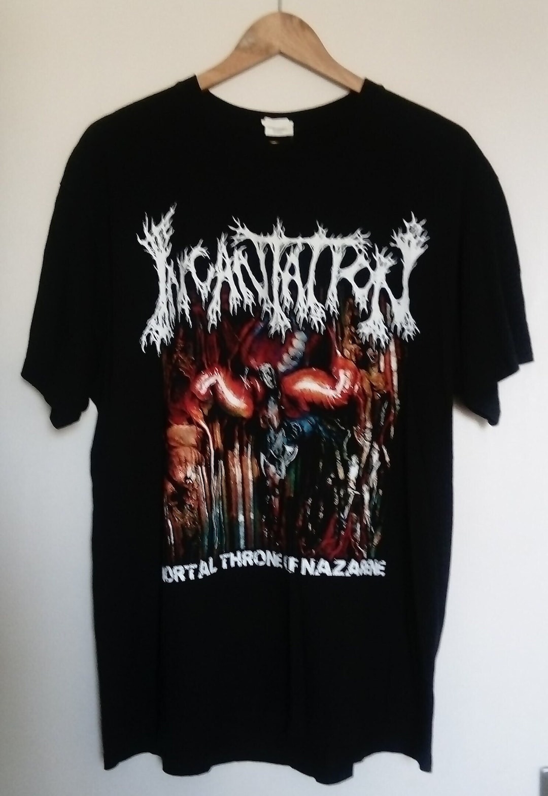Incantation Vintage Mortal Throne of Nazarene Shirt death Metal, Immolation, Morbid Angel ...