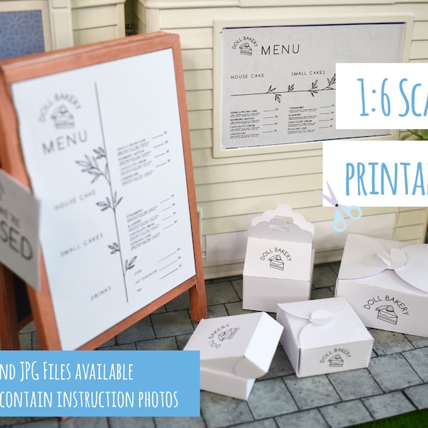 Miniature Bakery Boxes Printable - Etsy